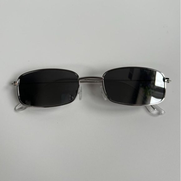 Accessories | Vintage Y2k 9s 2000s Unique Slim Style Silver Trim Mirror ...